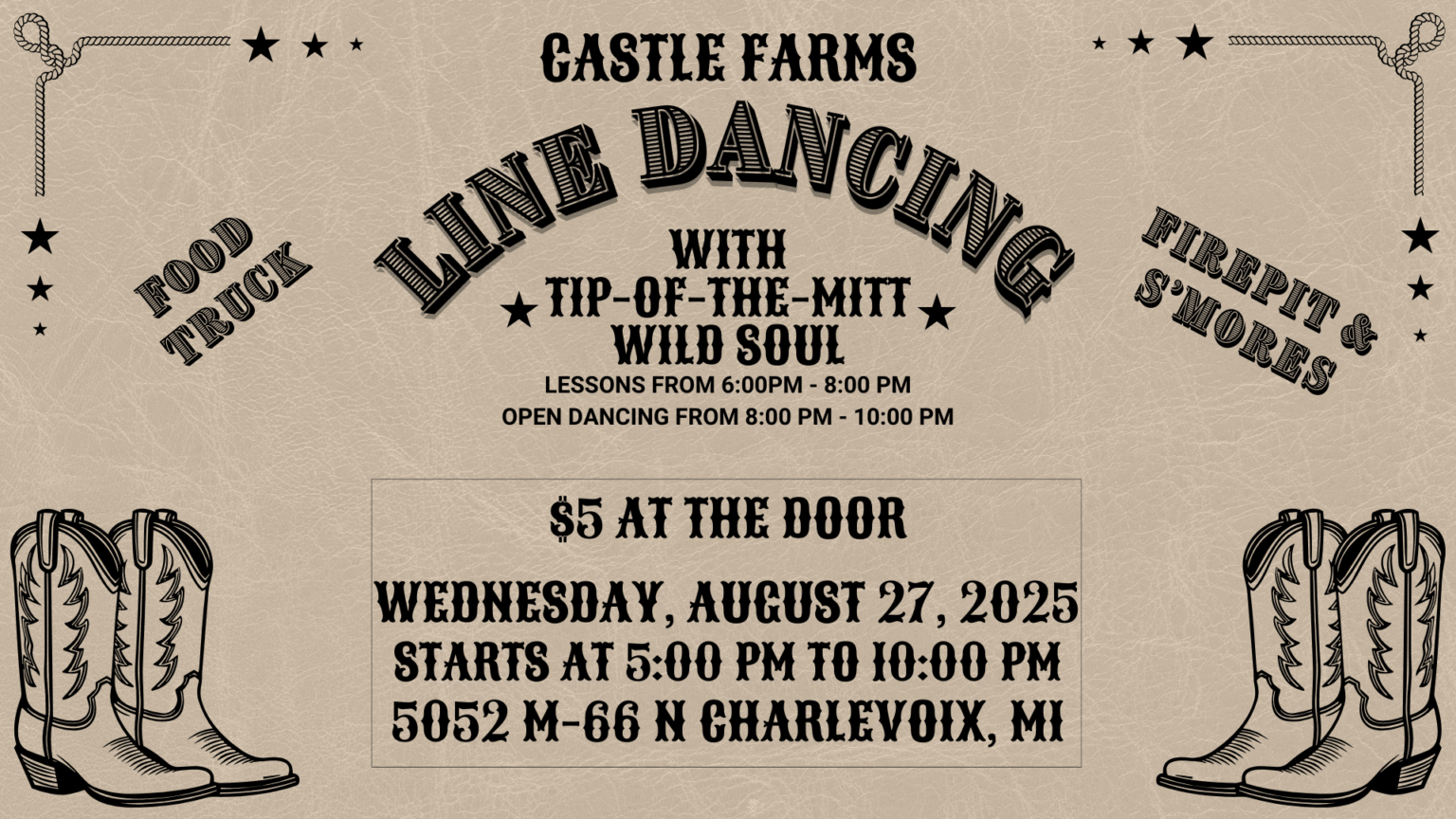 Line Dancing at the Castle - Castle Farms